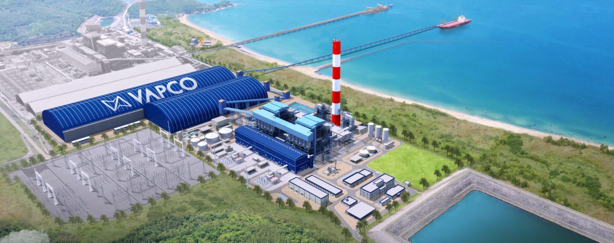 The thermal power plant in Ha Tinh uses the iLotusLand environmental ...